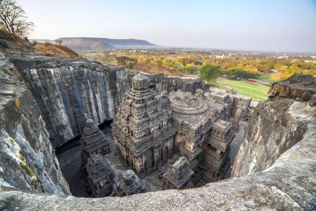 Kailasa Temple, Ellora — A stunning Indian temple carved out of a ...